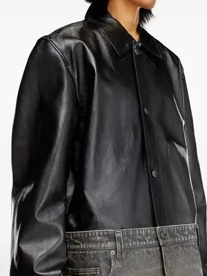 DIESEL® L-bretch Leather Jacket