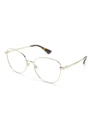 Dolce & Gabbana Logo-engraved Cat-eye Glasses