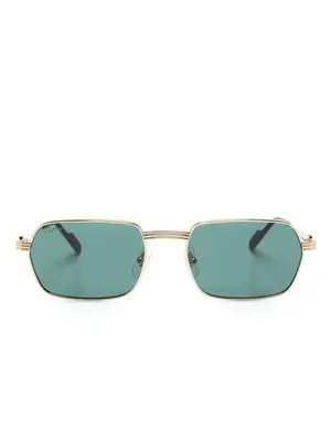 CARTIER Rectangle-frame Sunglasses - Gold