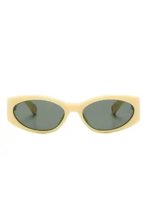 Jacquemus Les Lunettes Oval Sunglasses - Yellow