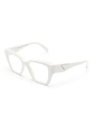 Prada Logo-plaque Square-frame Glasses