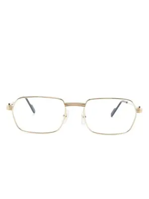 CARTIER Rectangle-frame Glasses - Gold
