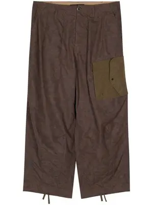 TEN C Camouflage-print Trousers - Brown