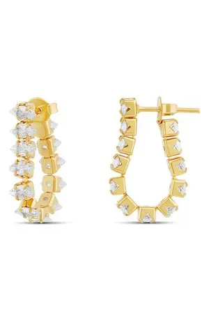 SHYMI Tennis Chain Drop Earrings - Gold