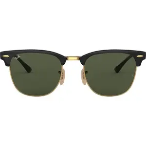 Ray-ban Clubmaster 51mm Sunglasses - Black Gold