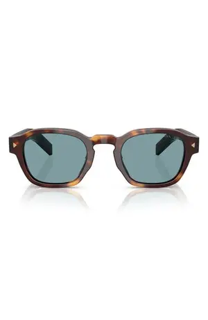 Prada 53mm Polarized Phantos Sunglasses - Green Tortoise
