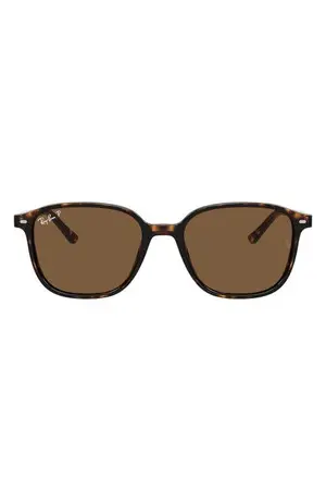 Ray-ban 53mm Polarized Square Sunglasses - Havana/brown