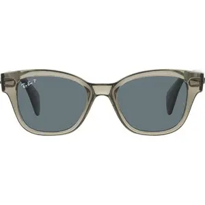 Ray-ban 52mm Square Sunglasses - Transparent Green