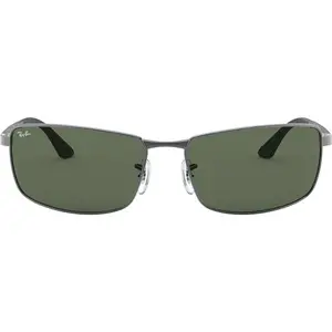 Ray-ban 61mm Rectangle Sunglasses - Green