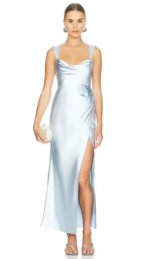 RUNAWAY THE LABEL Havanna Maxi Dress - Blue