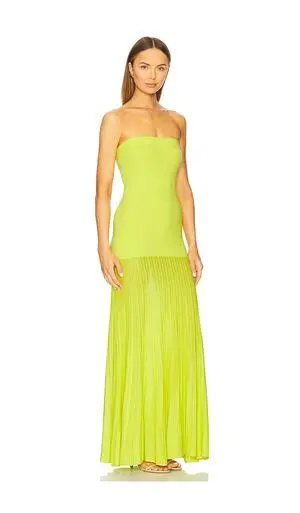 Line & Dot Arlo Tube Dress - Lime