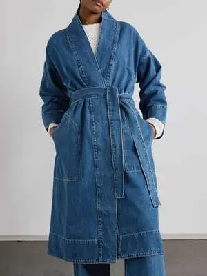Mara Hoffman Adrian Belted Organic Denim Coat