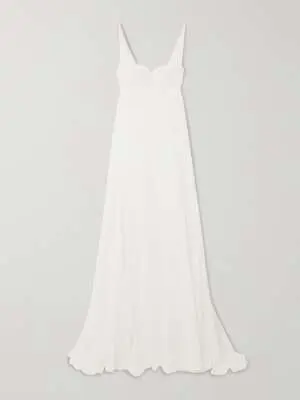 Costarellos Semeli Lace-trimmed Gown