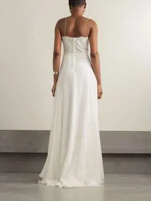 Costarellos Semeli Lace-trimmed Gown