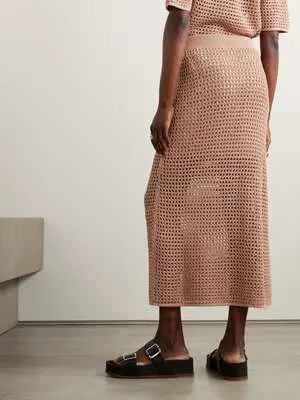 Brunello Cucinelli Sequin-embellished Midi Skirt