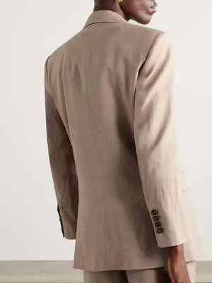 Brunello Cucinelli Linen And Wool-blend Blazer