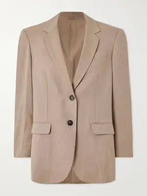 Brunello Cucinelli Linen And Wool-blend Blazer