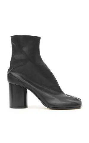 MAISON MARGIELA Tabi Leather Ankle Boots - Black