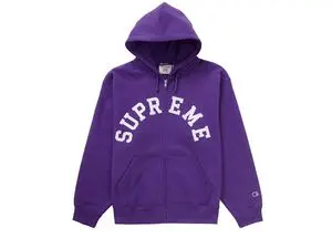Supreme Champion Zip Up Hooded Sweatshirt