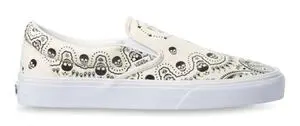 VANS Slip-on Sneakers With Graphic Print - White/black