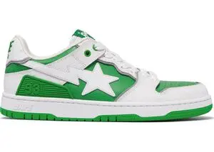 A BATHING APE Sk8 Sta #1 Ostrich Pack Sneakers - Green