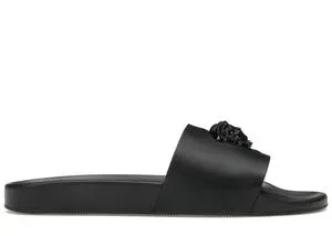Versace La Medusa Leather Slides