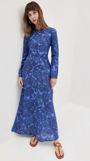 Zimmermann Ottie Bias Backless Dress