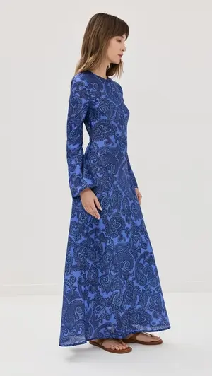 Zimmermann Ottie Bias Backless Dress