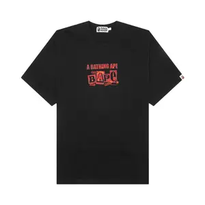 BAPE Text Graphic Tee - Black