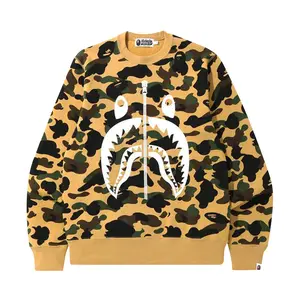 A BATHING APE 1st Camo Shark Crewneck - Yellow