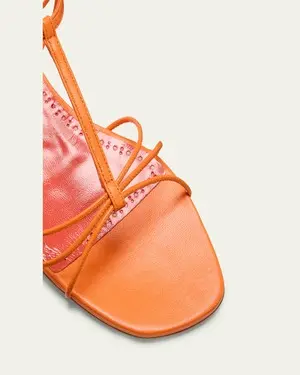 Manolo Blahnik Strappy Leather T-strap Sandals