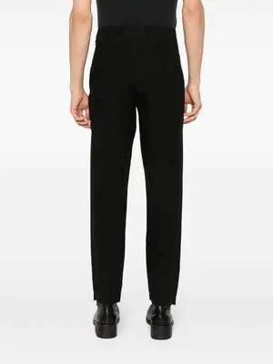 Transit Linen Tapered-leg Trousers - Black