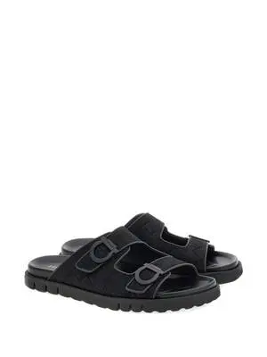 FERRAGAMO Gancini Jacquard Sandals