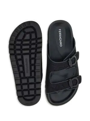 FERRAGAMO Gancini Jacquard Sandals