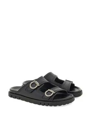 FERRAGAMO Gancini Leather Sandals
