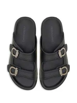 FERRAGAMO Gancini Leather Sandals