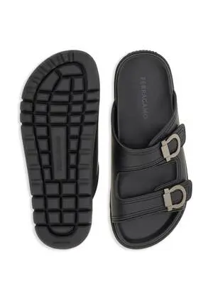 FERRAGAMO Gancini Leather Sandals