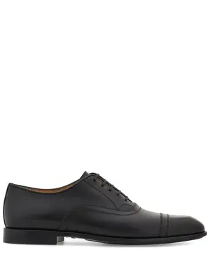 Ferragamo Contrast Stitching Oxfords