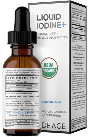 CODEAGE Iodine Liquidusda Organic Vegan Mineral Drops