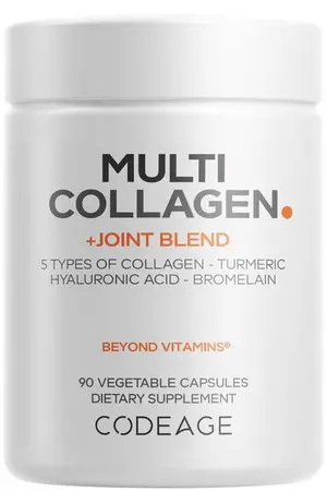 CODEAGE Multi Collagen Protein + Joint Blend Supplement - White