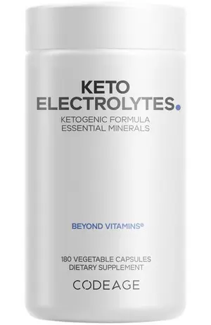 CODEAGE Keto Electrolytes Vegan Minerals Supplement - White