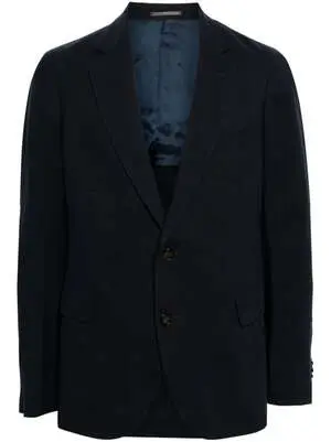 N.peal Amalfi Linen Single-breasted Blazer