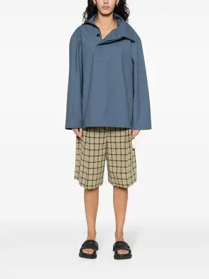 JIL SANDER Logo-embroidered Cotton Blouse