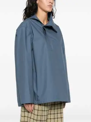 JIL SANDER Logo-embroidered Cotton Blouse