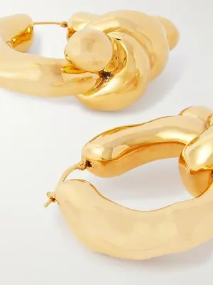 JIL SANDER Tone Hoop Earrings