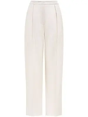 12 STOREEZ Pressed-crease Linen Trousers