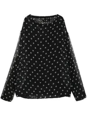 Undercover Polka-dot Layered Blouse