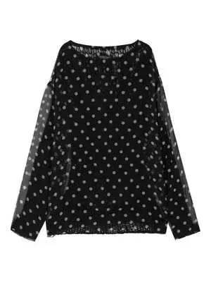 Undercover Polka-dot Layered Blouse