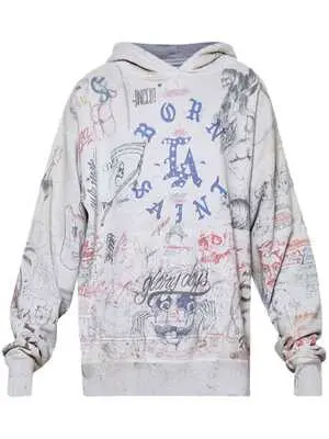 SAINT MXXXXXX La Cotton Hoodie - White