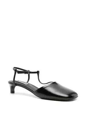 JIL SANDER T-bar Leather Pumps